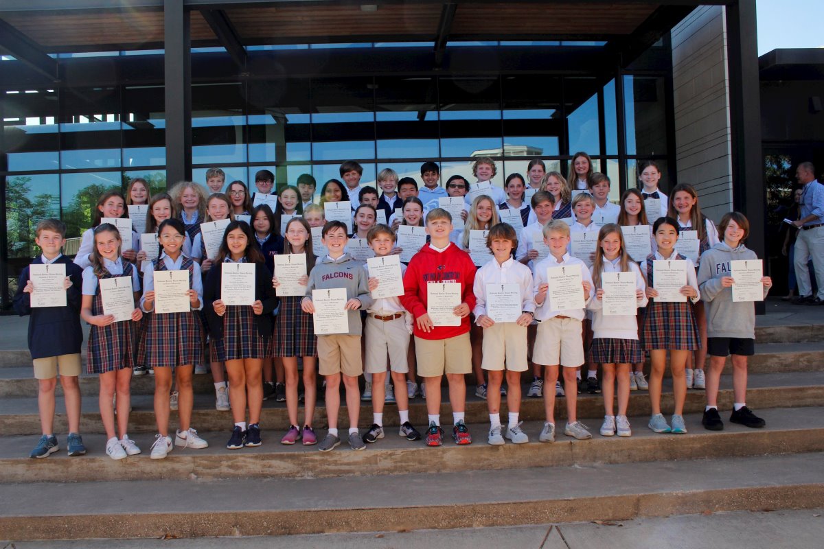 60 Middle Schoolers Inducted into NJHS | News | Fort Worth Country Day